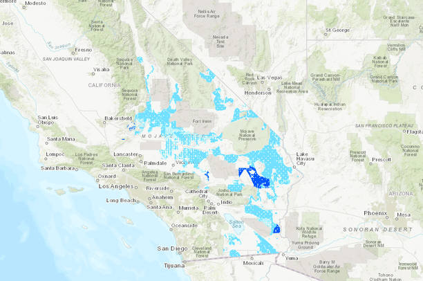 Reserve Design Envelope (ACECs & Wildlife Allocation) on BLM Land, Alt ...