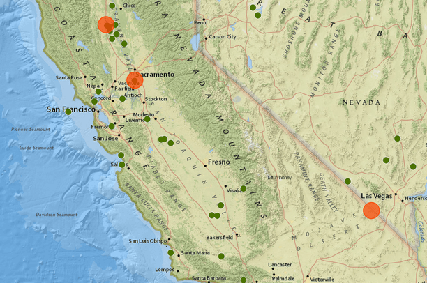 Monarch Conservation Projects in California | Data Basin