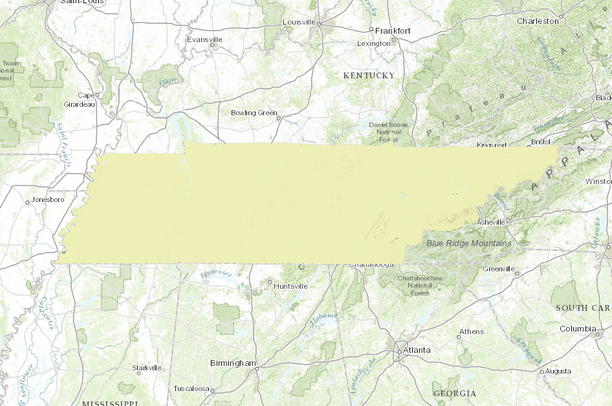 SSURGO Soil Organic Matter for Tennessee, USA | Data Basin