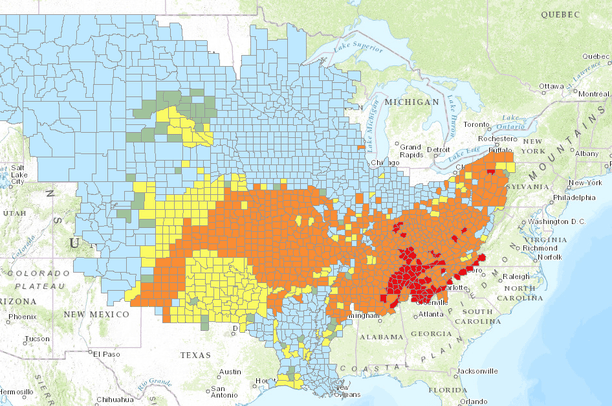 Biofuel Switchgrass Potential - 2030 (MRB) | Data Basin
