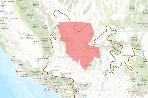 Mojave Geography: 2015 Landscape Conservation Design | Data Basin