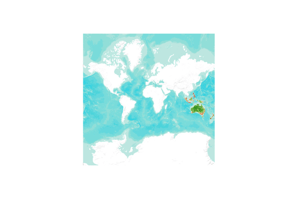 Human Influence Index, Oceania (2005) | Data Basin