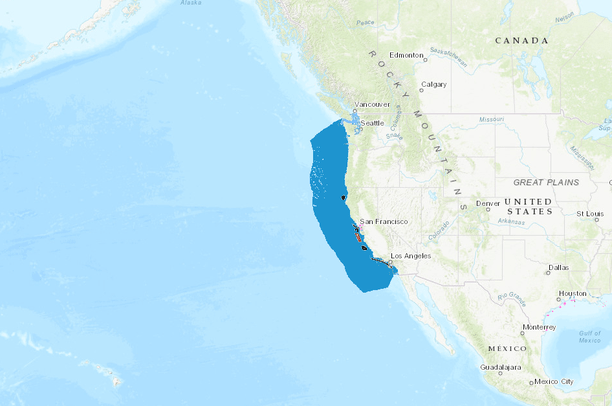 Ocean Use - Vessel Traffic and Recreation, CA | Data Basin