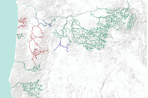 Oregon Fish Habitat Distribution - Summer Steelhead | Data Basin