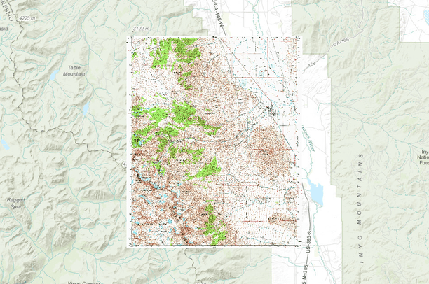 Big Pine Historic Topographic Map | Data Basin