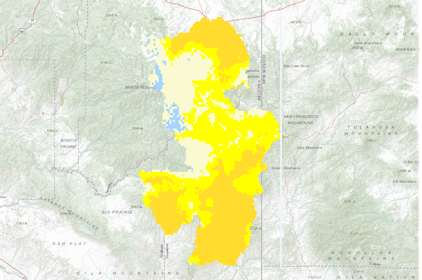 Percent Change In The Average Annual Amount Of Water Contributed To The Stream Network Between percent-change-in-the-average-annual-amount-of-water-contributed-to-the-stream-network-between