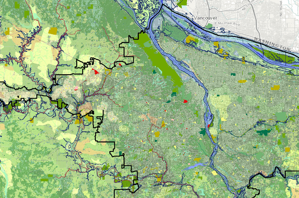 Portland Metro Region Natural Resources | Data Basin