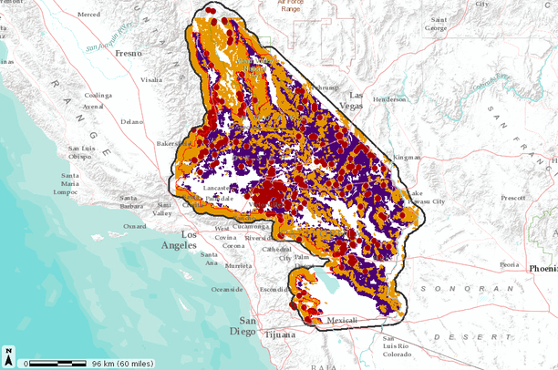 Golden Eagle - Species Distribution Model Map, DRECP | DRECP Gateway
