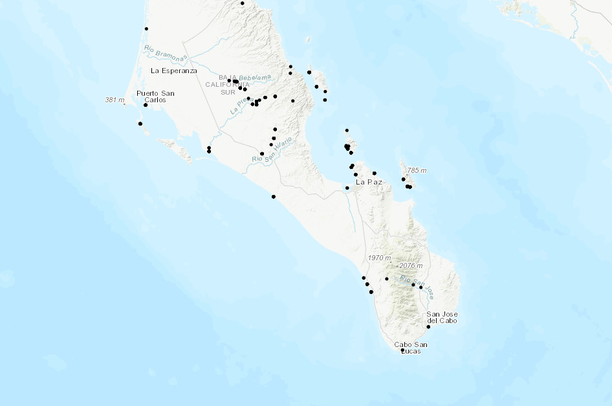 Master Baja Fish Points | Data Basin