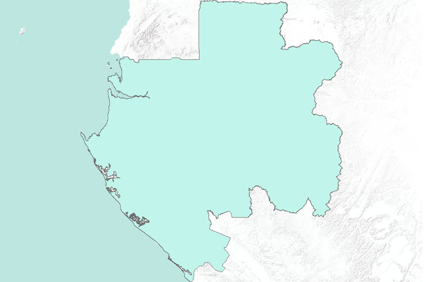 Frontieres terrestres du Gabon (boundaries of Gabon) | Data Basin