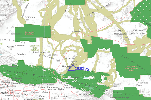 Desert linkage.juniper flats | Data Basin