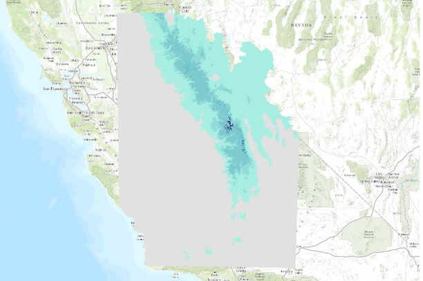 PCM A2 Scenario Average Winter Snowpack, Southern Sierra Nevada ...
