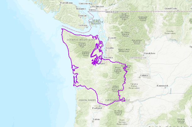 SW WA ConnectivityBoundary | Data Basin