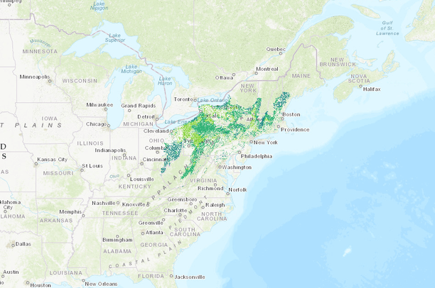 Appalachian Hemlock Northern Hardwood Near Future HCCVI | Data Basin