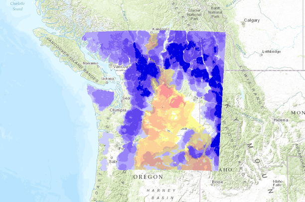 Wide Network showing Species Guilds for Montane and Shrub-steppe ...