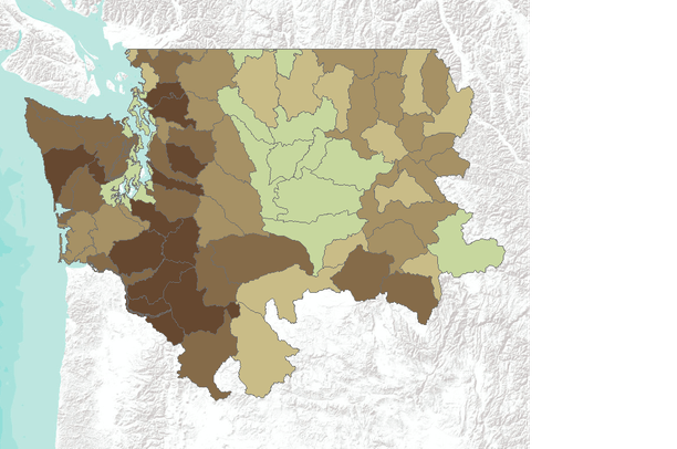 Change in Summer Runoff 1913 to 2003 | Data Basin