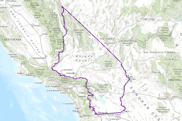 BLM California Desert Conservation Area (CDCA) Boundary, DRECP Proposed ...