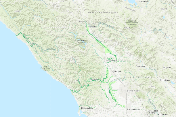 riparian map | Data Basin
