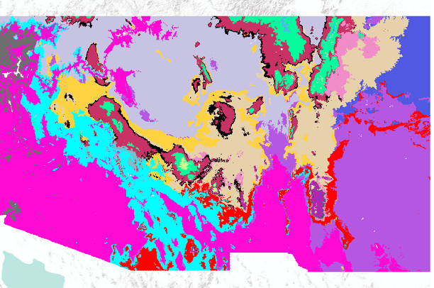 MAPSS vegetation classes for Arizona and New Mexico, USA | Data Basin