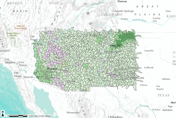 Projections of Change in Soil Carbon for Arizona and New Mexico | Data ...