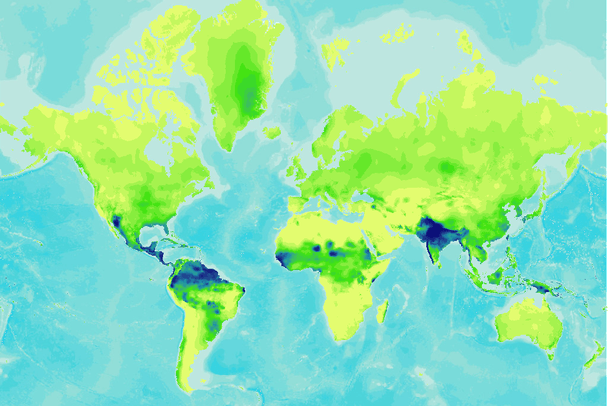 Standard deviation for average summer precipitation (mm), 2040-2059, 16 ...