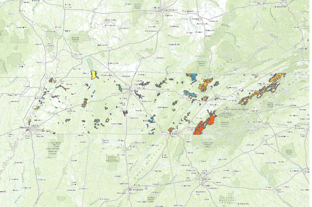 Tennessee Wildlife Resources Agency (TWRA) Conservation Lands | Data Basin