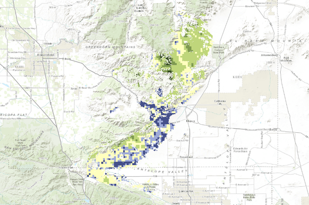Bakersfield cactus - Habitat Intactness, DRECP | Data Basin