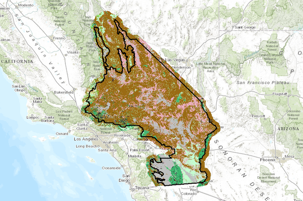 LANDFIRE Existing Vegetation Type for the DRECP Region | Data Basin