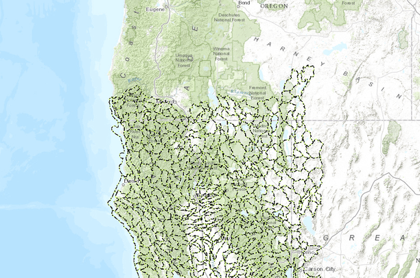 Watershed Boundaries, HUC 10, for California | Data Basin