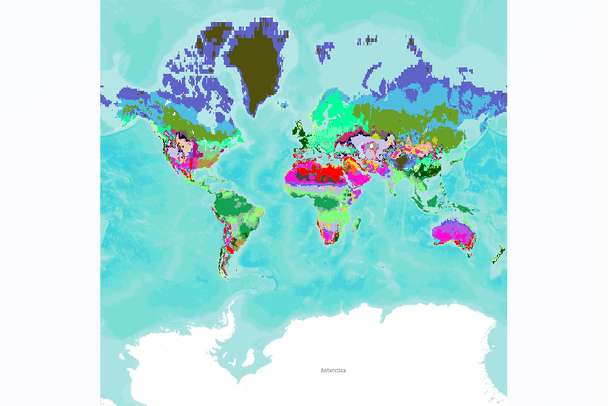 Global potential vegetation for historical climate as simulated by the ...