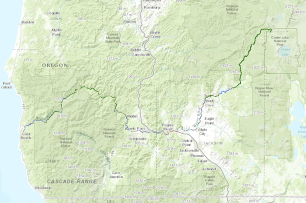 2006 NLCD Rogue River with landcover clipped to 400 foot buffer | Data ...