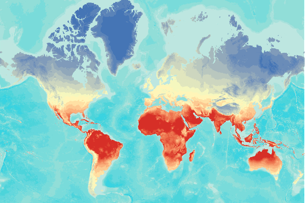 Seasonal fall temperature (Celsius), 2060-2079, average of 16 GCMs, A2 ...