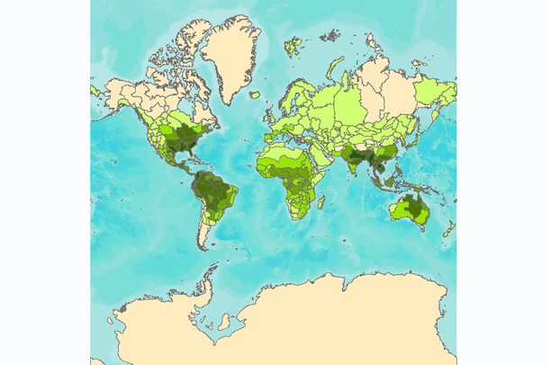 Number of Freshwater Turtle and Crocodilian Species by Freshwater ...