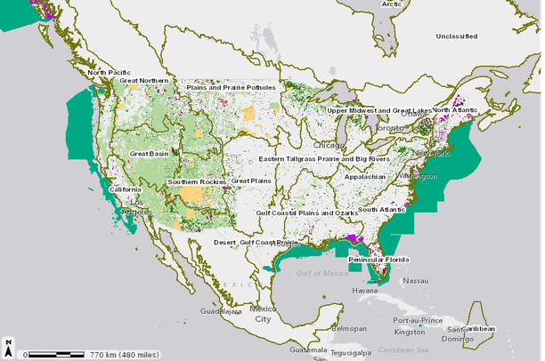 LCC Boundaries and the US Conservation Estate | Data Basin