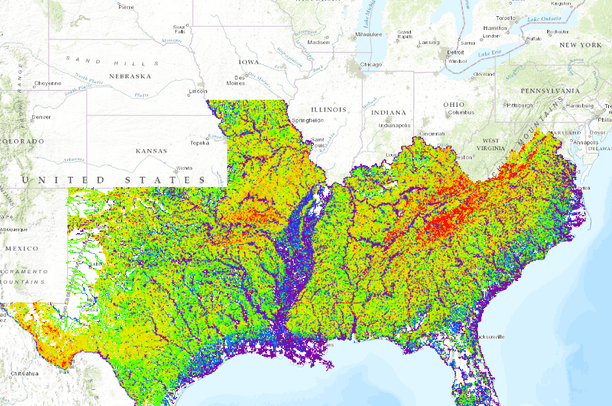 SARP River Slope Classification | Data Basin