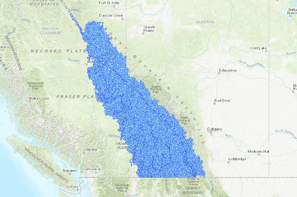 FWA Assessment Watersheds for GEOS Analysis, BC | Data Basin