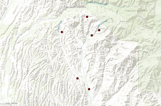 Sedgwick Reserve Herptile Survey Points | Data Basin