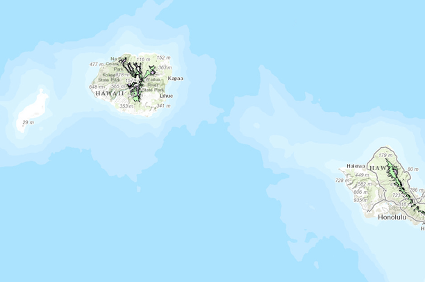 Current versus Future range for Wawae'iole | Data Basin