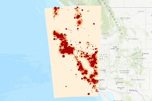 Earthquake Epicenter Location and Density, 1900-2021, U.S. Pacific EEZ | Data Basin