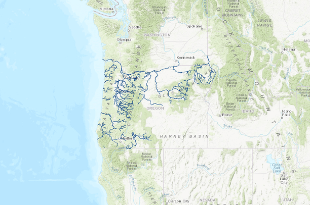 Oregon Fish Habitat Distribution - Current and Historical Spring ...