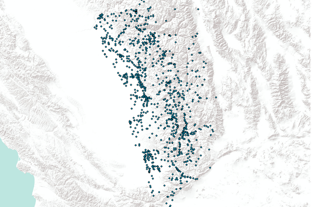 California Geographic Names for the southern Sierra, USA (2006) | Data ...