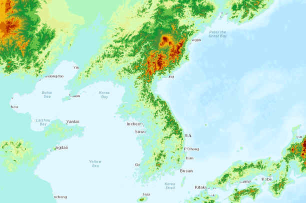 KOREA DEM | Data Basin