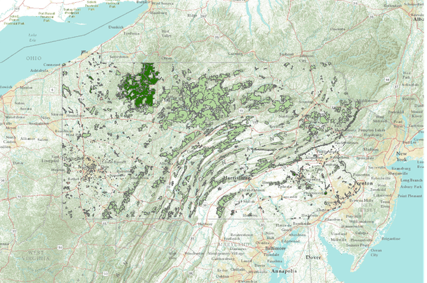 Protected Areas - Pennsylvania, October 2012 | Data Basin