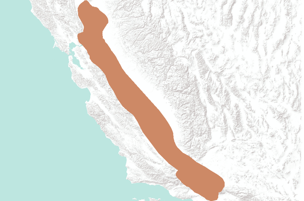 Bigscale logperch (Percina macrolepida) distribution in California as ...