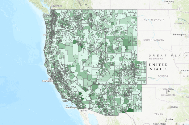 EJScreen 2018 Western United States - Population and Poverty | SJV Gateway