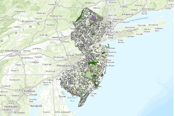Terrestrial Conservation Estate, New Jersey - 2012 | Data Basin