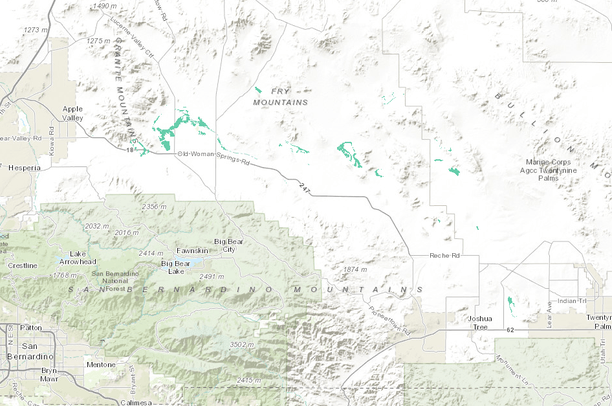 Parish's alkali grass - Species Distribution Model, DRECP | Data Basin