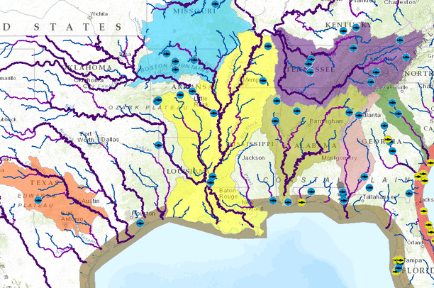 Map to Support the Selection of SARP Restoration Projects | Data Basin