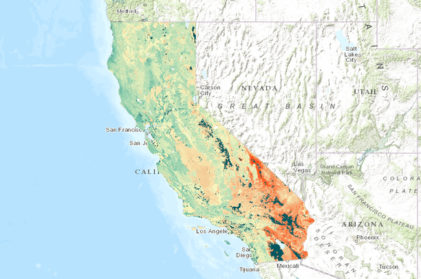 California Climate Sensitivity, Exposure, and Potential Impacts ...