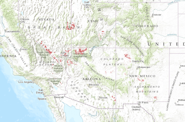 Areas of High Potential Resource Conflict adjacent to NPS units | Data ...